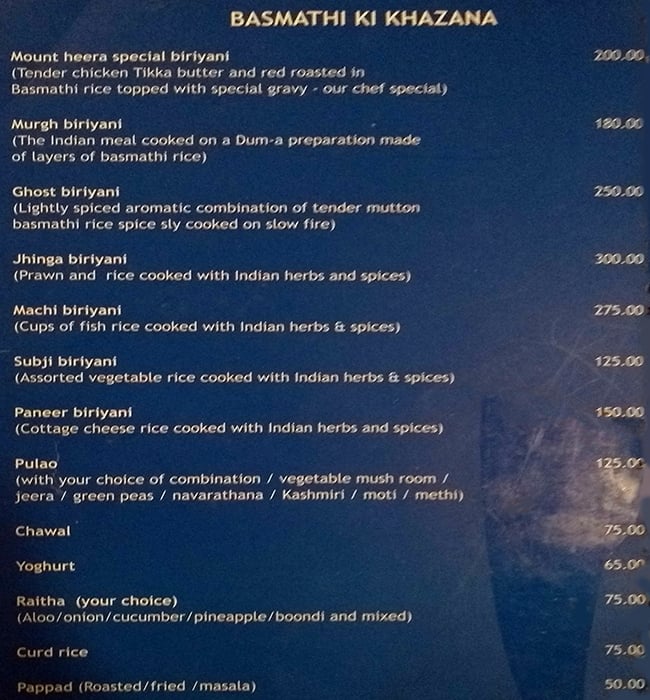 Menu at Elite Restaurant, Chennai, No.283