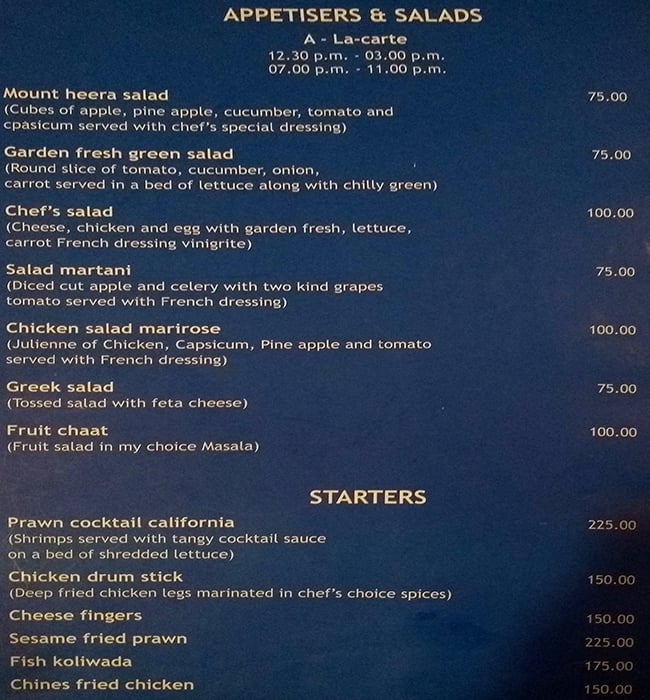 Menu at Elite Restaurant, Chennai, No.283