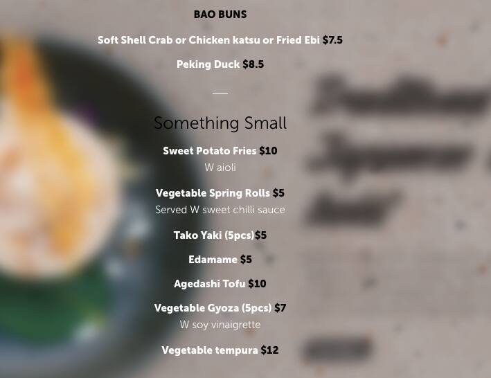 Menu at Fat Panda restaurant, Canley Heights