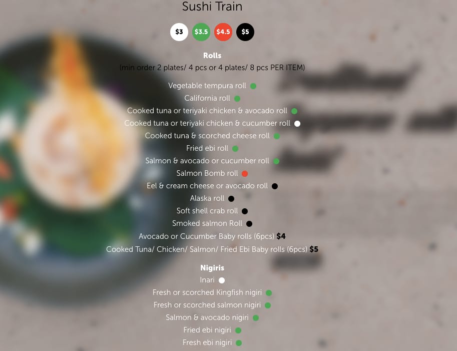 Menu at Fat Panda restaurant, Canley Heights