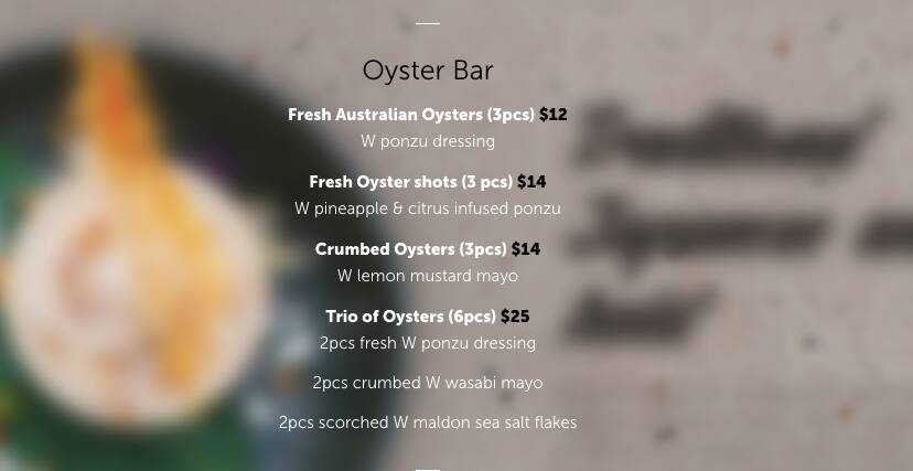 Menu at Fat Panda restaurant, Canley Heights