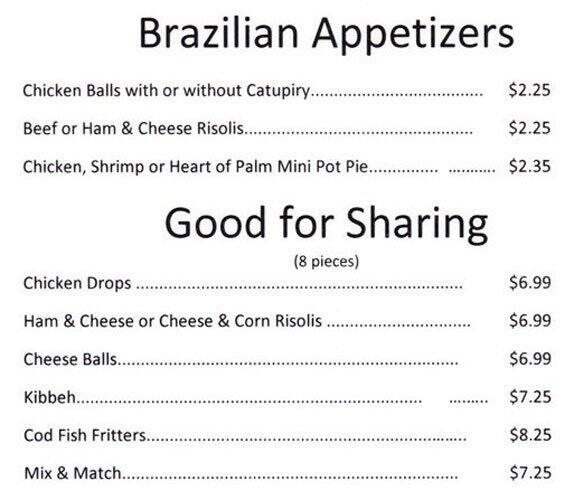 Menu at Mrs. Potato Restaurant, Orlando