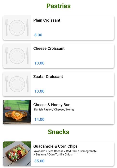 Menu at Maze Specialty Coffee cafe, Dubai