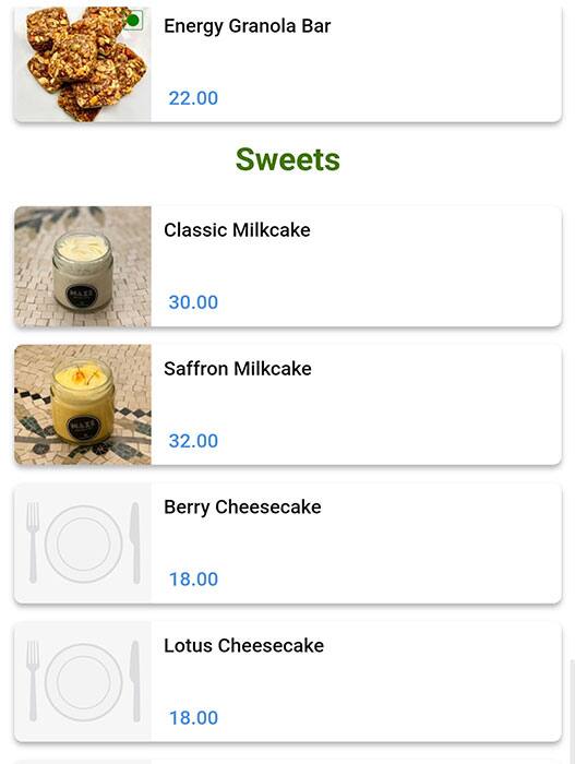 Menu at Maze Specialty Coffee cafe, Dubai