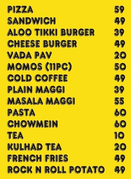 Menu of The knight Bite, Mansarovar, Jaipur