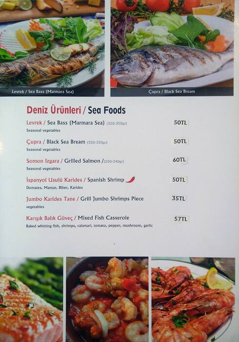 Menu at Bodrum Cafe & Restaurant, Istanbul, Şeftali Sk. No 16
