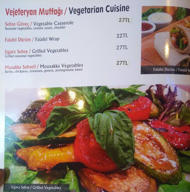 Menu at Bodrum Cafe & Restaurant, Istanbul, Şeftali Sk. No 16