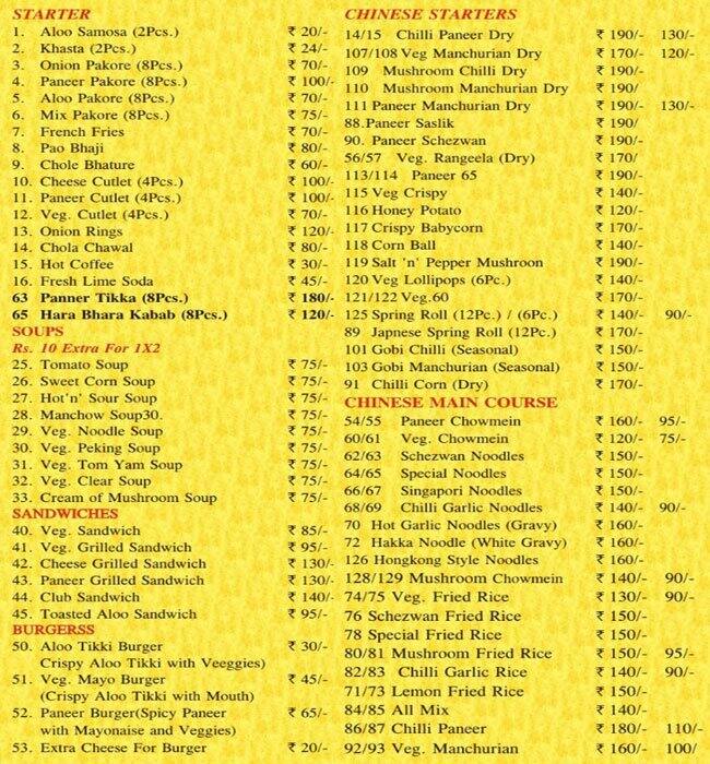 Indrani Sweets And Restaurant Menu - Zomato