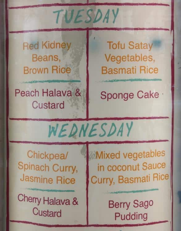 Menu at Crossways Vegetarian and Vegan Restaurant, Melbourne