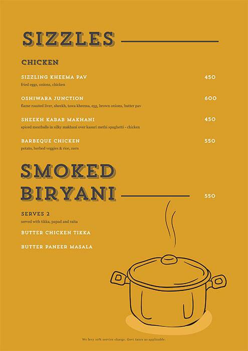 Menu at Sizzle House Dine In, Mumbai