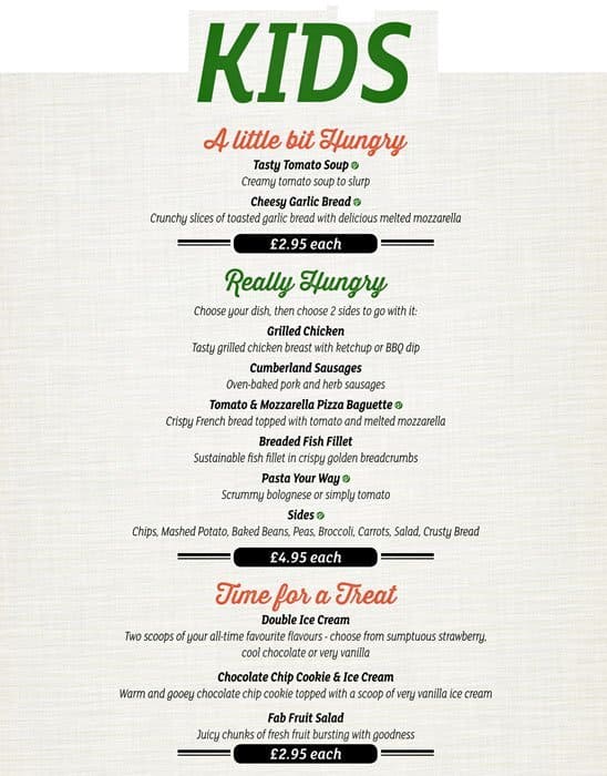 Menu at Holiday Inn London - Regent's Park by IHG restaurant, London