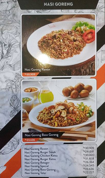 Menu at Baso Malang Karapitan restaurant, Bekasi Regency, Jl. KH. Noer ...