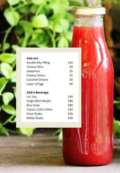 Menu at Savage Burgers, Gurugram