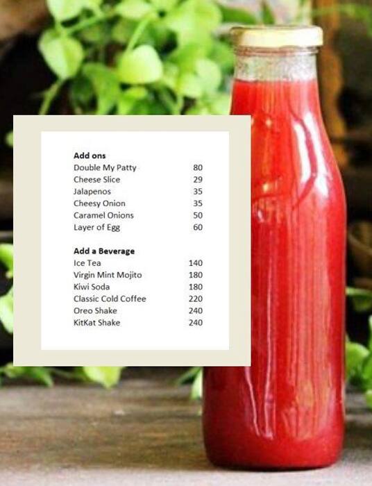 Menu at Savage Burgers, Gurugram