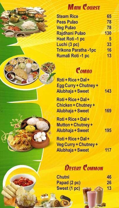 Menu of Shri Lakshmi Bhojnalaya, Khajrana, Indore