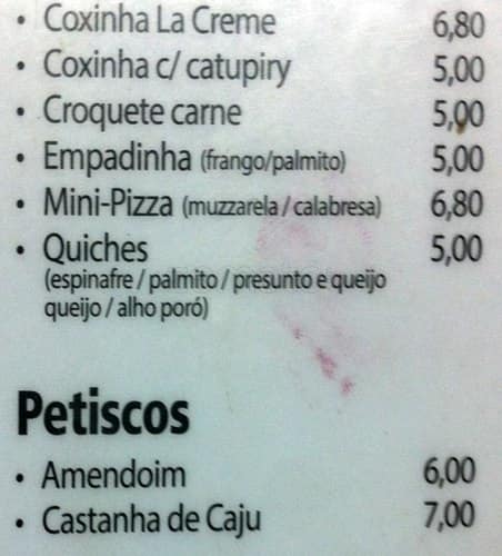 Menu em Papo, Pinga e Petisco pub & Bar, São Paulo