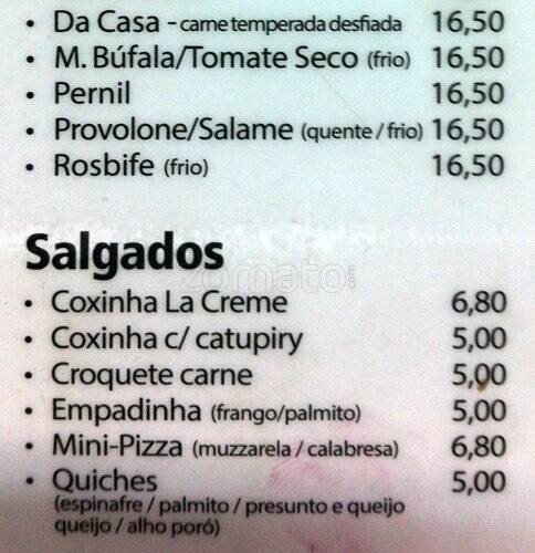 Menu em Papo, Pinga e Petisco pub & Bar, São Paulo