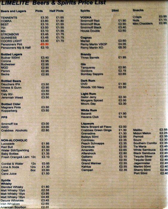 Limelite Menu, Menu for Limelite, Meadowbank, Edinburgh - Zomato UK