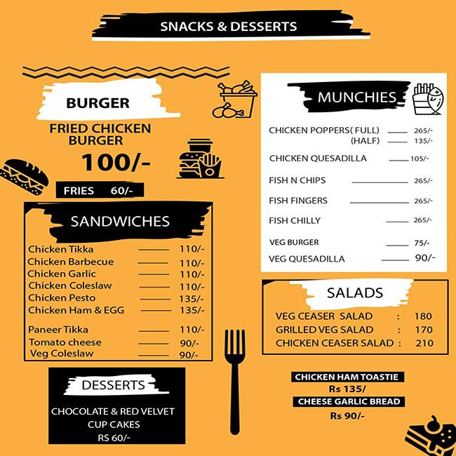 Menu of Grub Box, New Panvel, Navi Mumbai