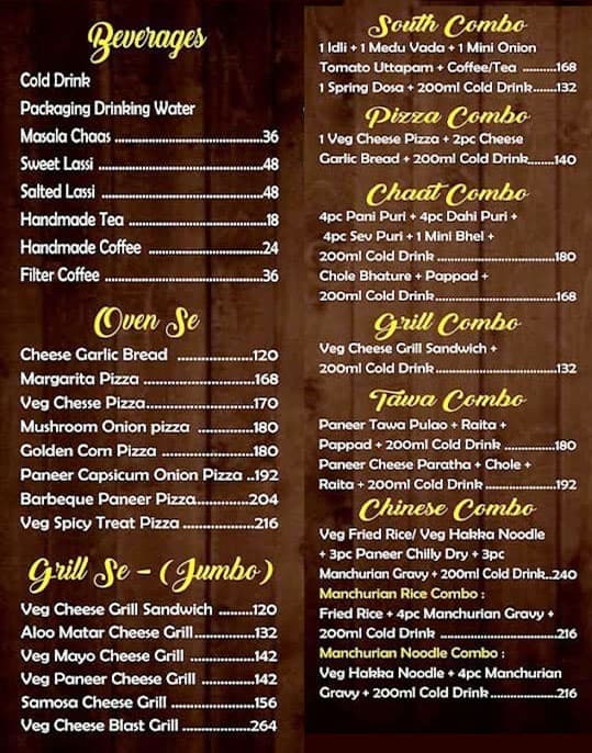 Menu at Cafe Junction, Thane, Shop No - 33/34