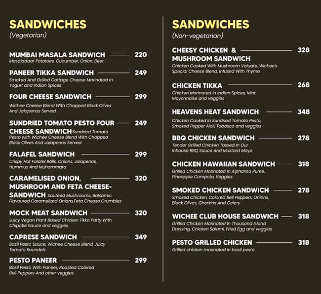 Menu of Teavaro, Delhi University-GTB Nagar, New Delhi