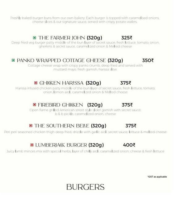 Menu at Core The Coffee Shop, Ahmedabad