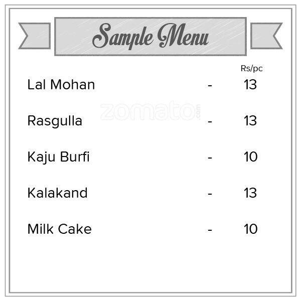 Sai Sweets Menu, Menu for Sai Sweets, Chandmari, Guwahati - Zomato