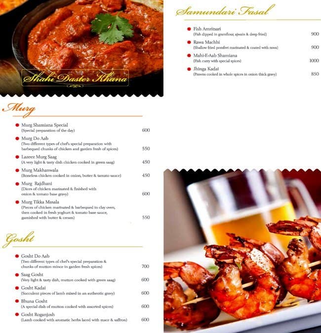 Menu at Shamiana Restaurant, Navi Mumbai, +75Q