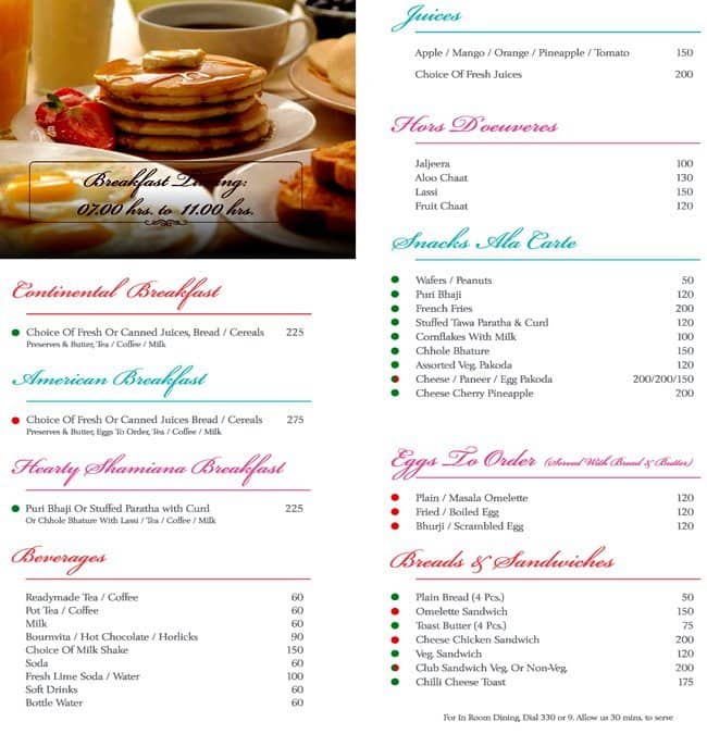 Shamiana Menu, Menu for Shamiana, Sanpada, Navi Mumbai - Zomato