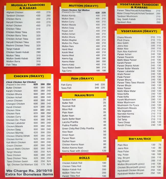 Menu at Chick Chicken, Ghaziabad, Paragon Math Majestery