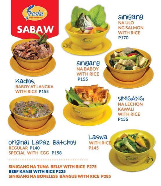 Menu at Freska, Taguig, Outdoor Food Court