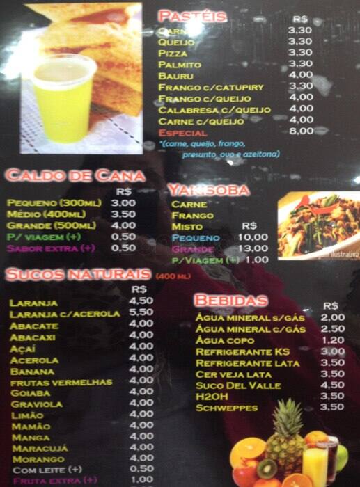 Menu at Hun Fá pub & bar, São Paulo