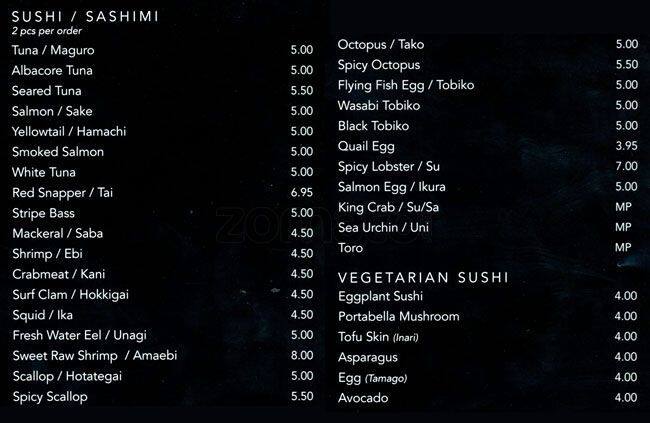 Menu at Go Fish Sushi Broomfield restaurant, Broomfield, W 136th Ave B106