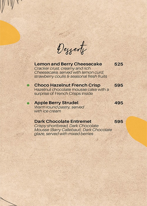 Menu of Tulum Rooftop Bar & Kitchen, Sector 34, Chandigarh