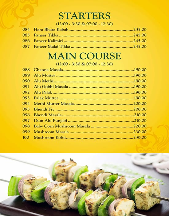 Menu at Achija Veg Restaurant (Vidyavihar), Mumbai, Shop no 3
