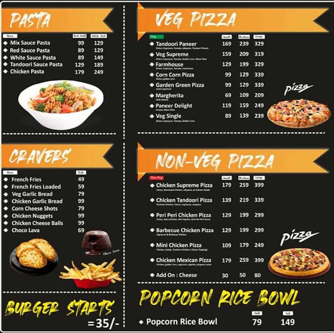 Menu at Jio Pizza, Noida