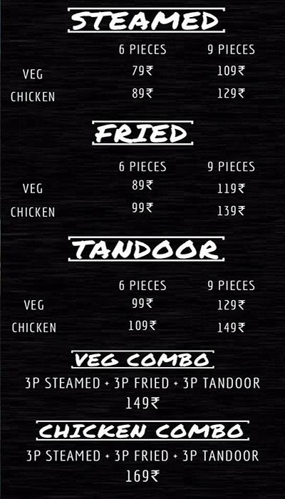 Menu of The Momo's Pune, Magarpatta, Pune