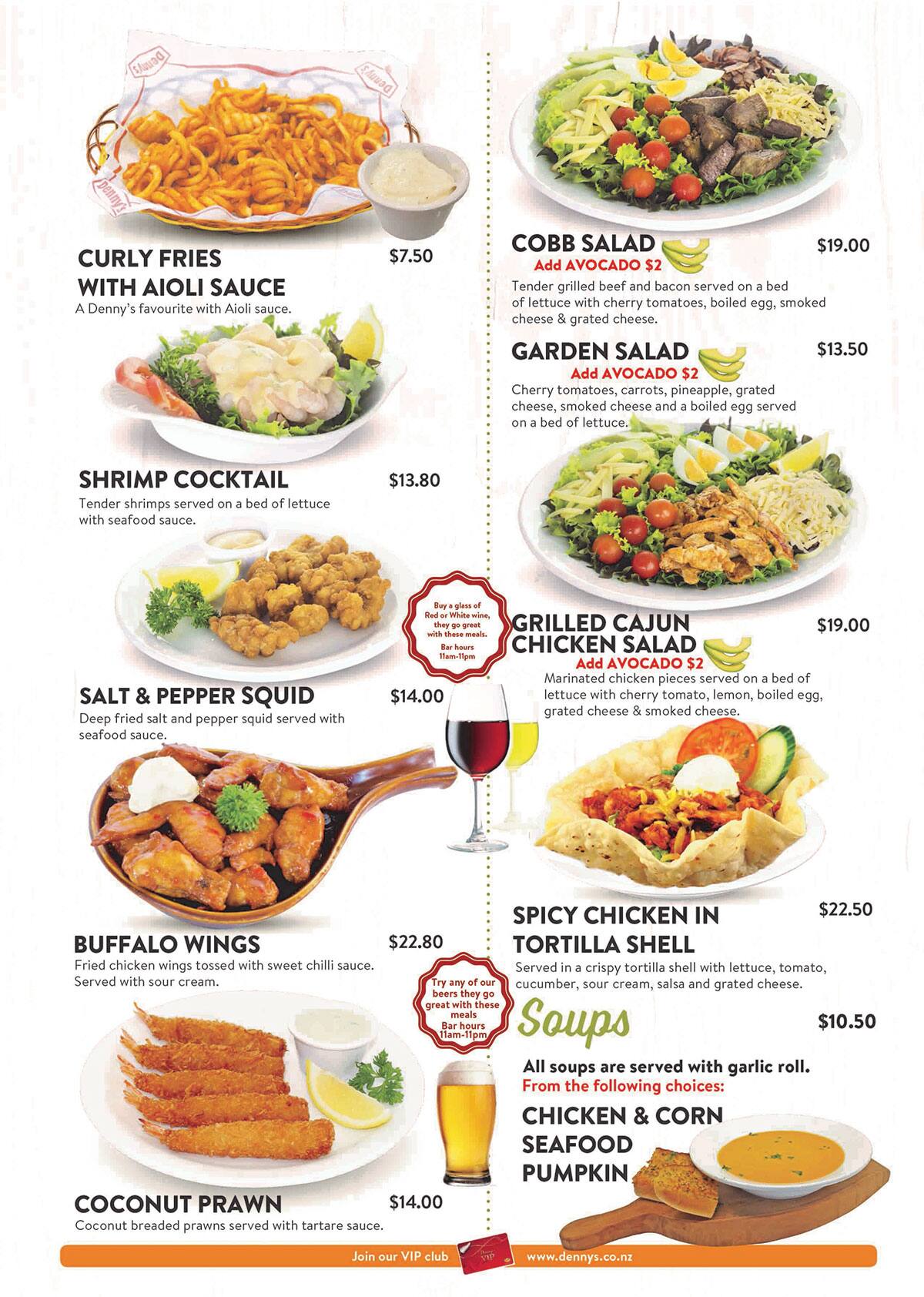 Menu At Denny s Fast Food Auckland 51 Hobson St Menu At Denny s Fast Food Auckland 51 Hobson St