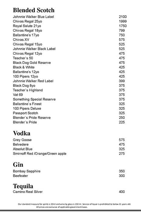 Menu at Cravings Coffee Shop, Indore