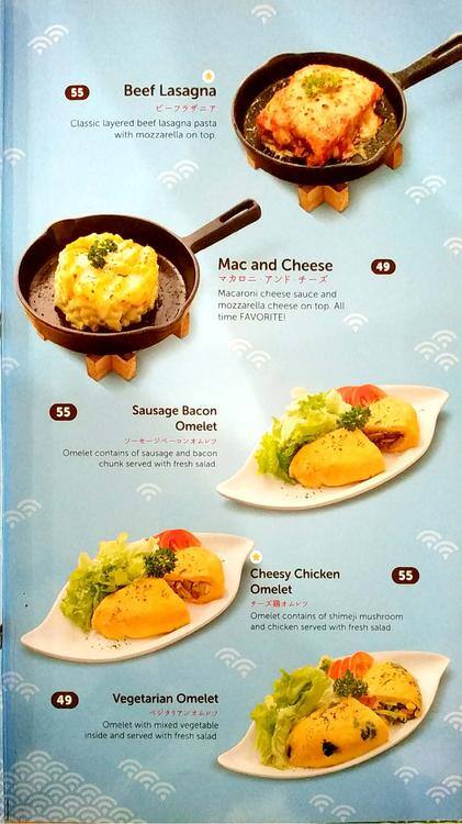 Menu at Sunny Side Up restaurant, Jakarta, Jl. Puri Lkr. Luar