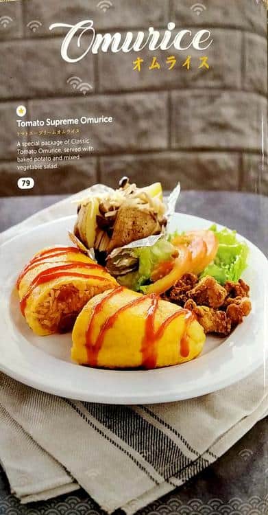 Menu at Sunny Side Up restaurant, Jakarta, Jl. Puri Lkr. Luar