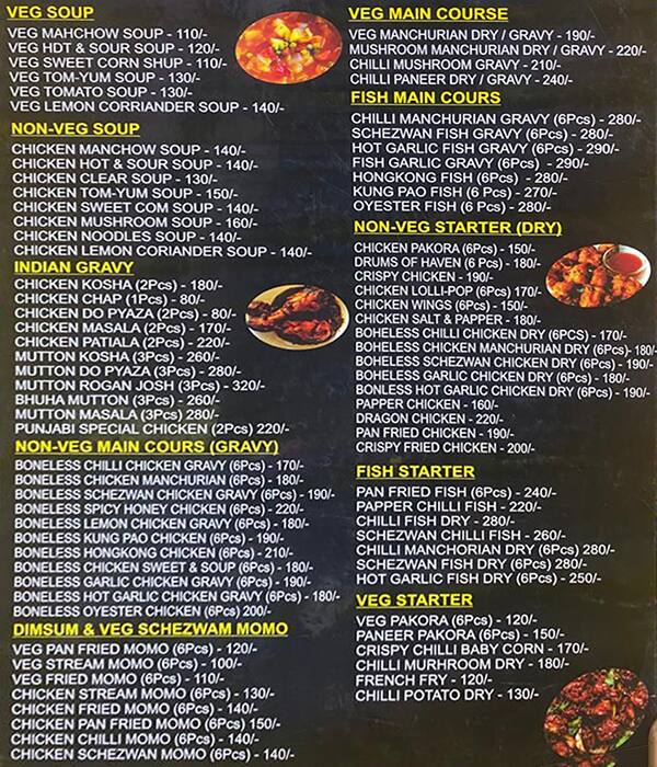 Menu at The Spicy Twist, Kolkata