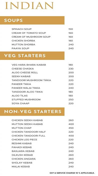Menu at Bombay Drunkyard, Mumbai
