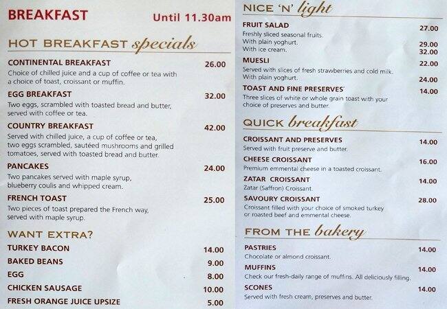 Dome Menu, Menu for Dome, DIFC, Dubai - Zomato