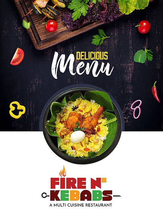 Menu of Fire N' Kebabs, Manikonda, Hyderabad