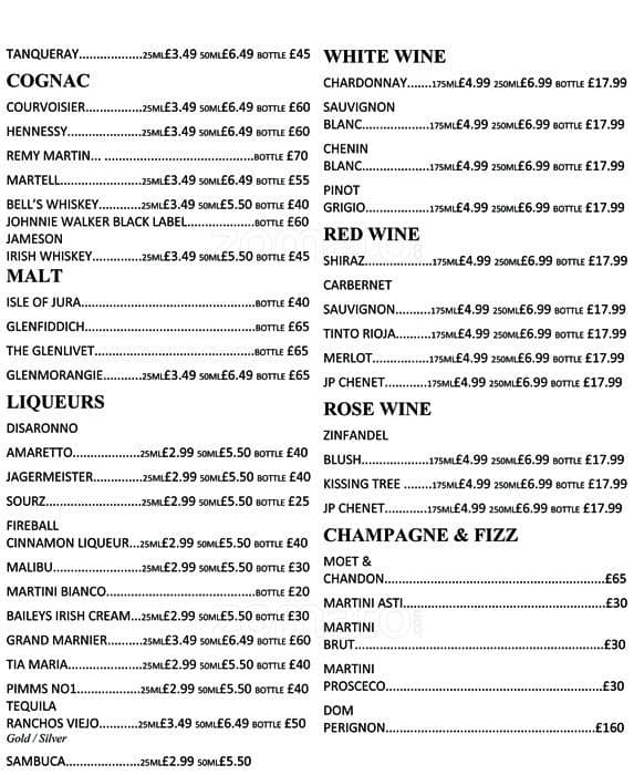 Menu at Enish Nigerian Restaurant, London, 228 Lewisham High St