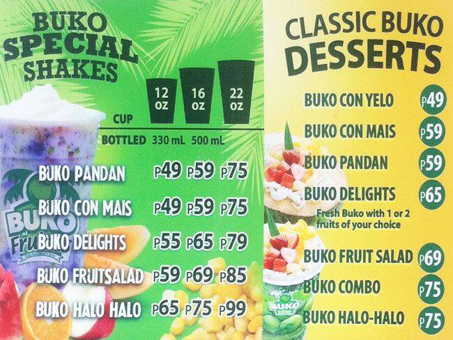 Menu at Fruitas pub & bar, Quezon City, Gilmore IT Center