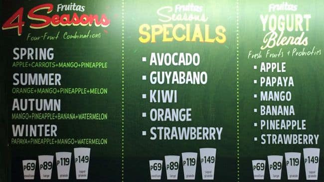 Fruitas Menu, Menu for Fruitas, Tunasan, Muntinlupa City - Zomato ...