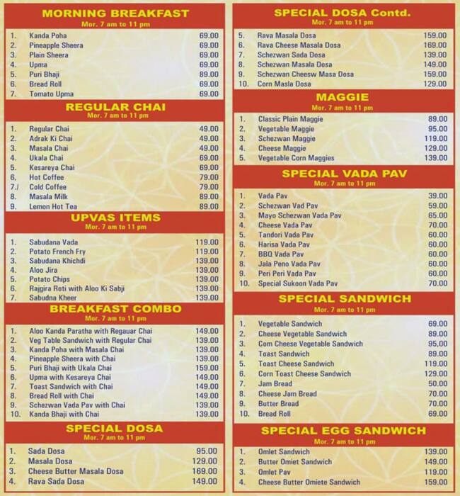 Menu at The Belgian Waffle Co. Lower Parel, Mumbai