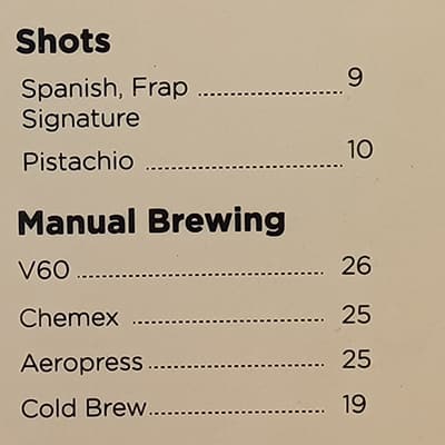 Menu of One Degree Cafe, Meshairef, Ajman